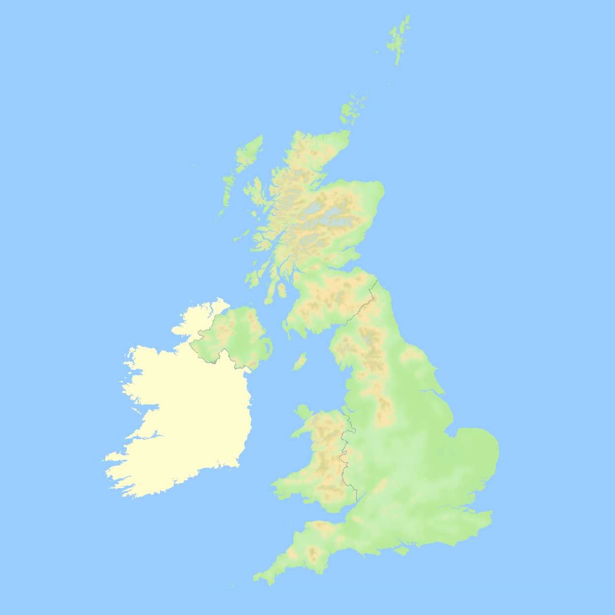 Map of UK Reed Organs